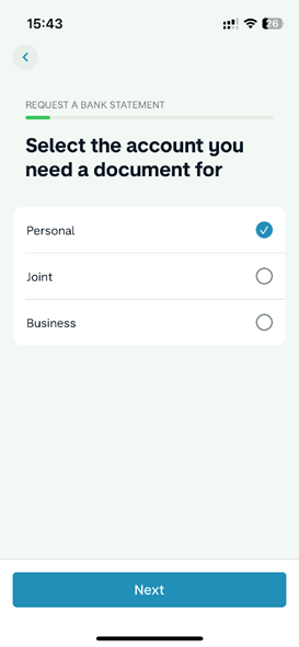 How to request a posted statement from Monzo