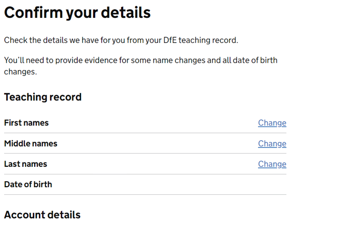 How to change your name through the TRA (Teacher Regulation Agency)