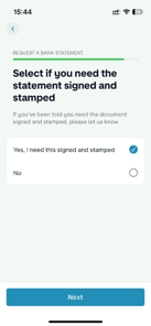 How to request a posted statement from Monzo